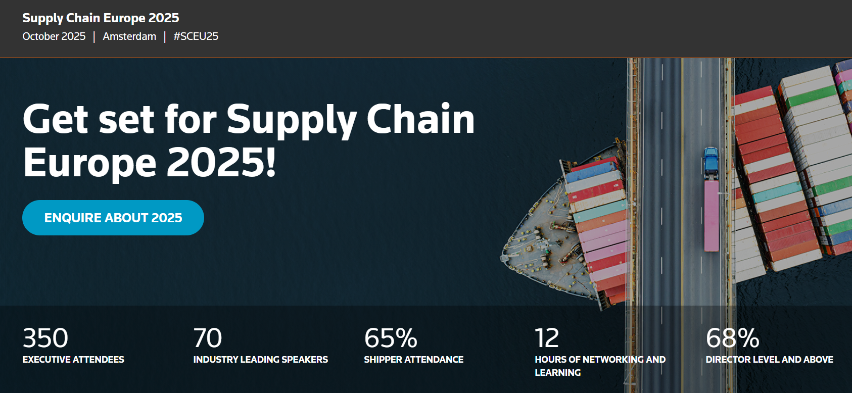 Best logistics conferences and trade shows in 2025 (Europe & USA) | Volpis